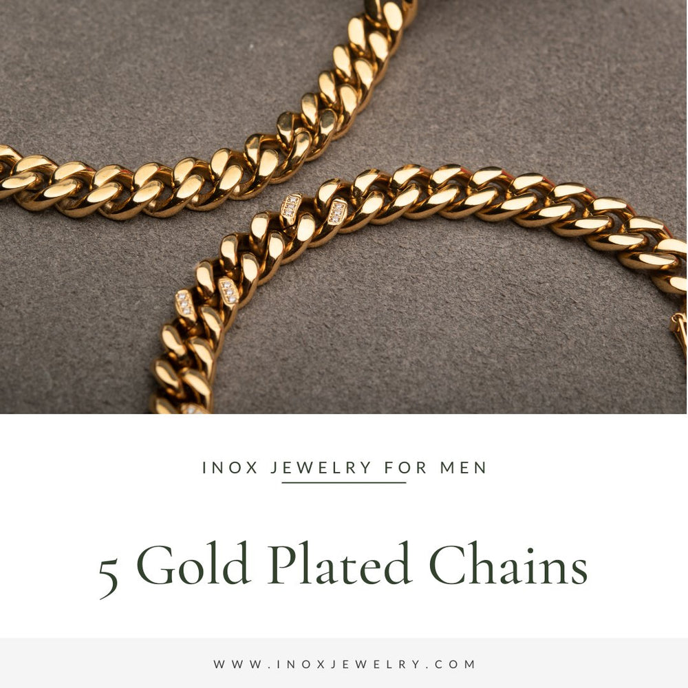 Men's Fashion: 5 Gold-Plated Chains You Must Buy - INOX Jewelry for Men