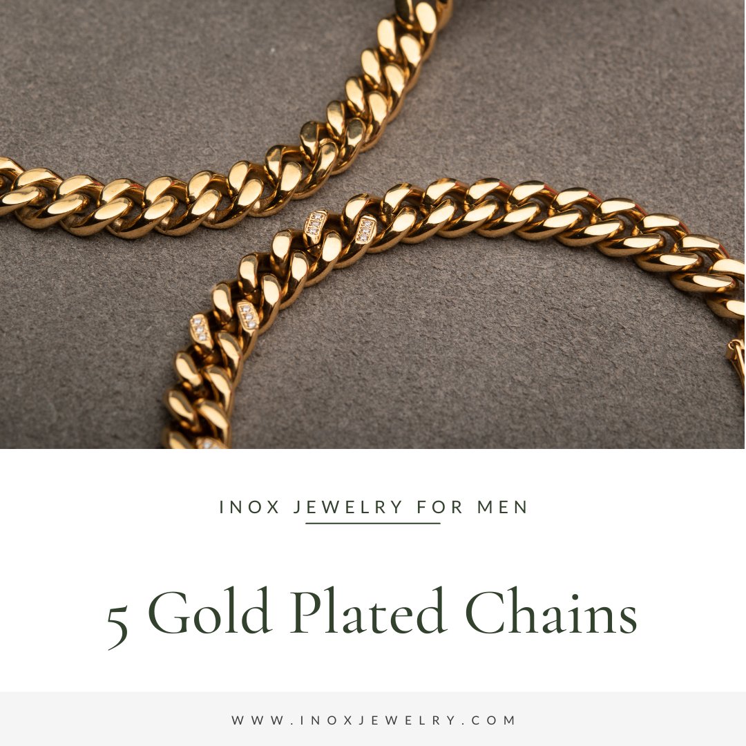 Men's Fashion: 5 Gold-Plated Chains You Must Buy - INOX Jewelry for Men