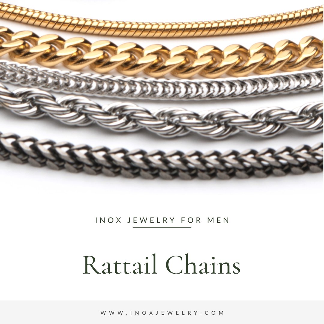Rattail Chains from INOX - INOX Jewelry for Men
