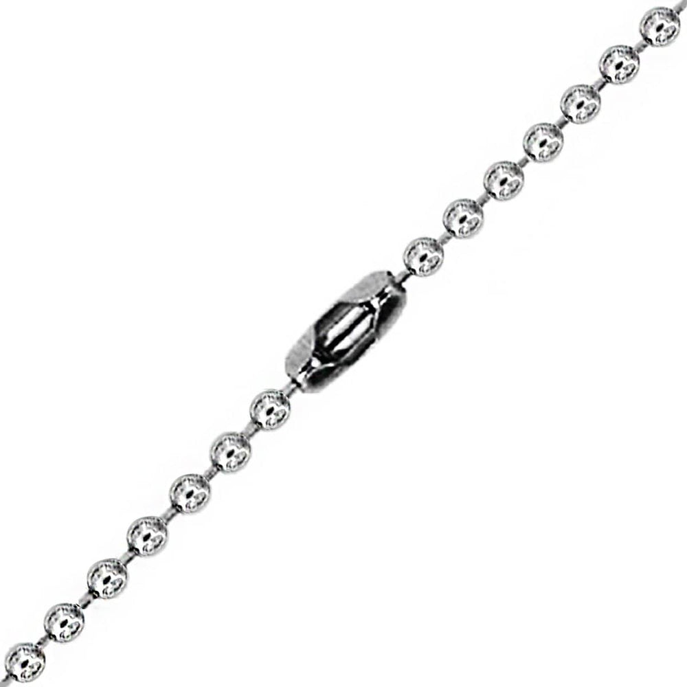 Men's Silver Stainless Steel Ball Chain | INOX Jewelry India - INOX ...